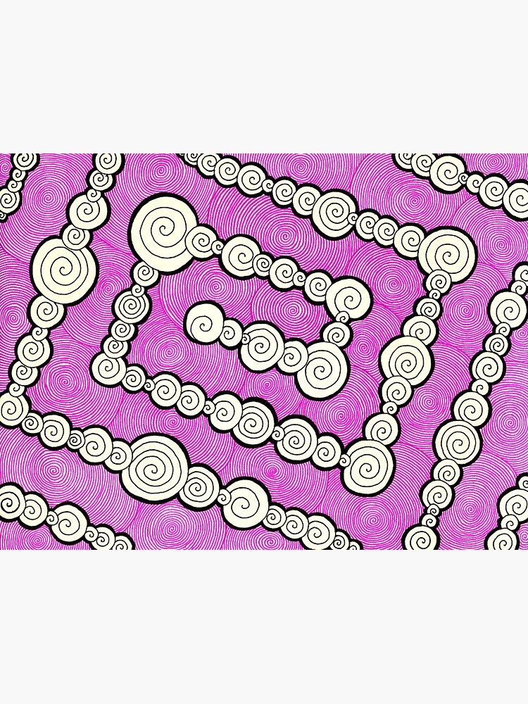 "Squared Swirl - Pink | Pen and Ink | Trippy Art | Psychedelic Art ...