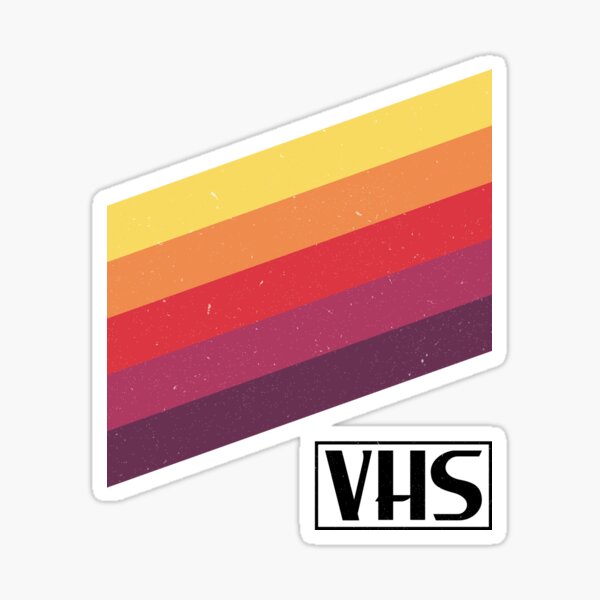 "VHS" Sticker for Sale by FebruaWorks | Redbubble