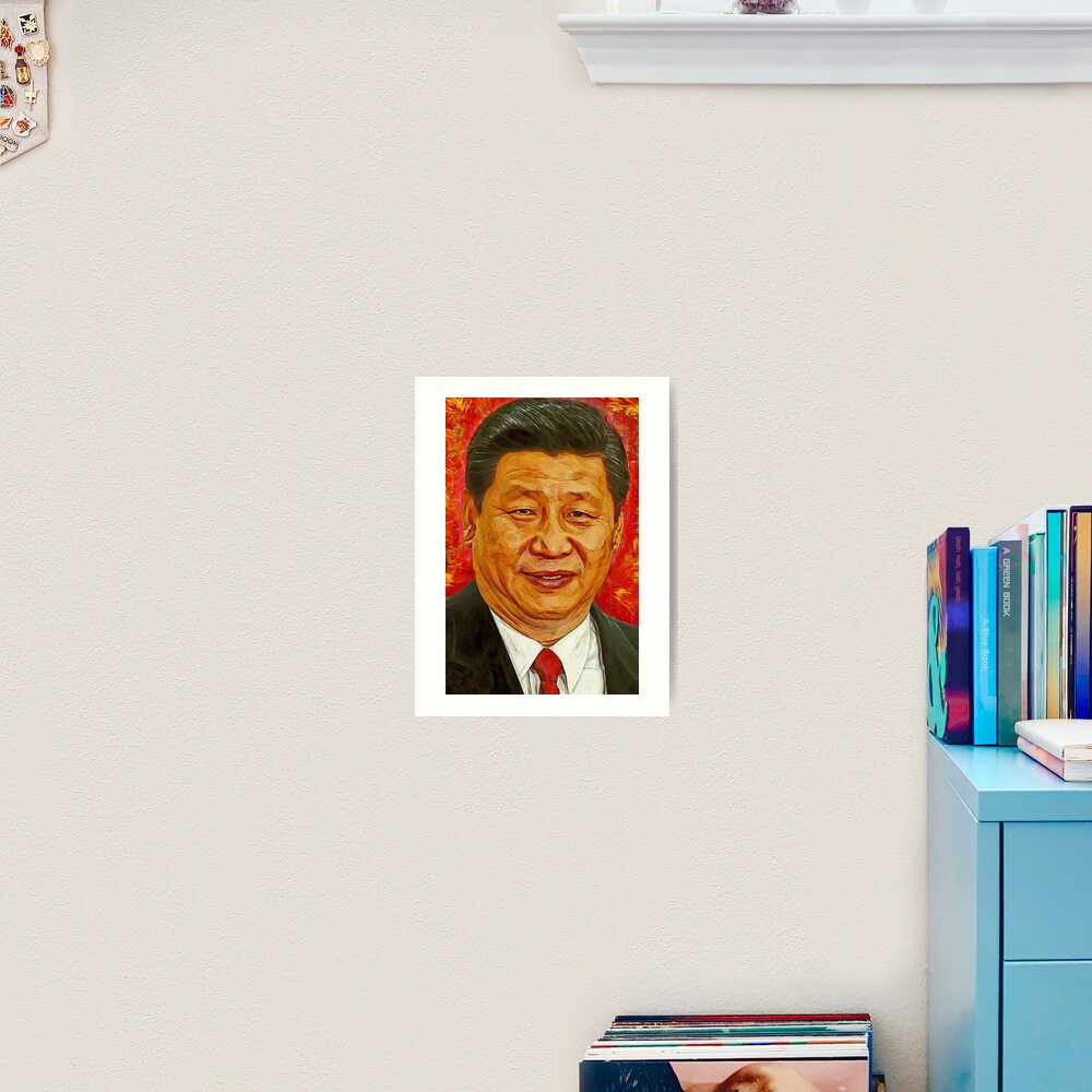 Xi Jinping Portrait• Art " Poster for Sale by •GOLDENGENES • | Redbubble