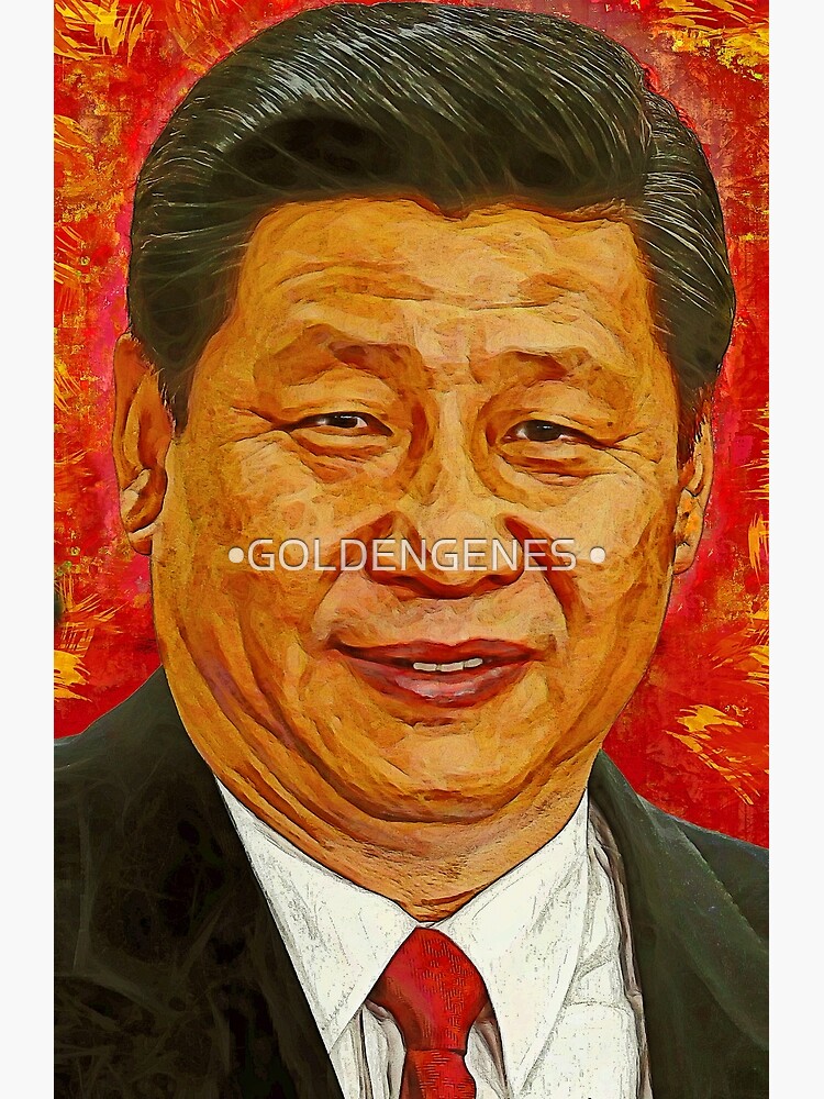 Xi Jinping Portrait• Art Poster For Sale By •goldengenes • Redbubble