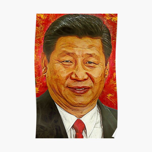 Xi Jinping Portrait• Art " Poster for Sale by EDGARTES | Redbubble