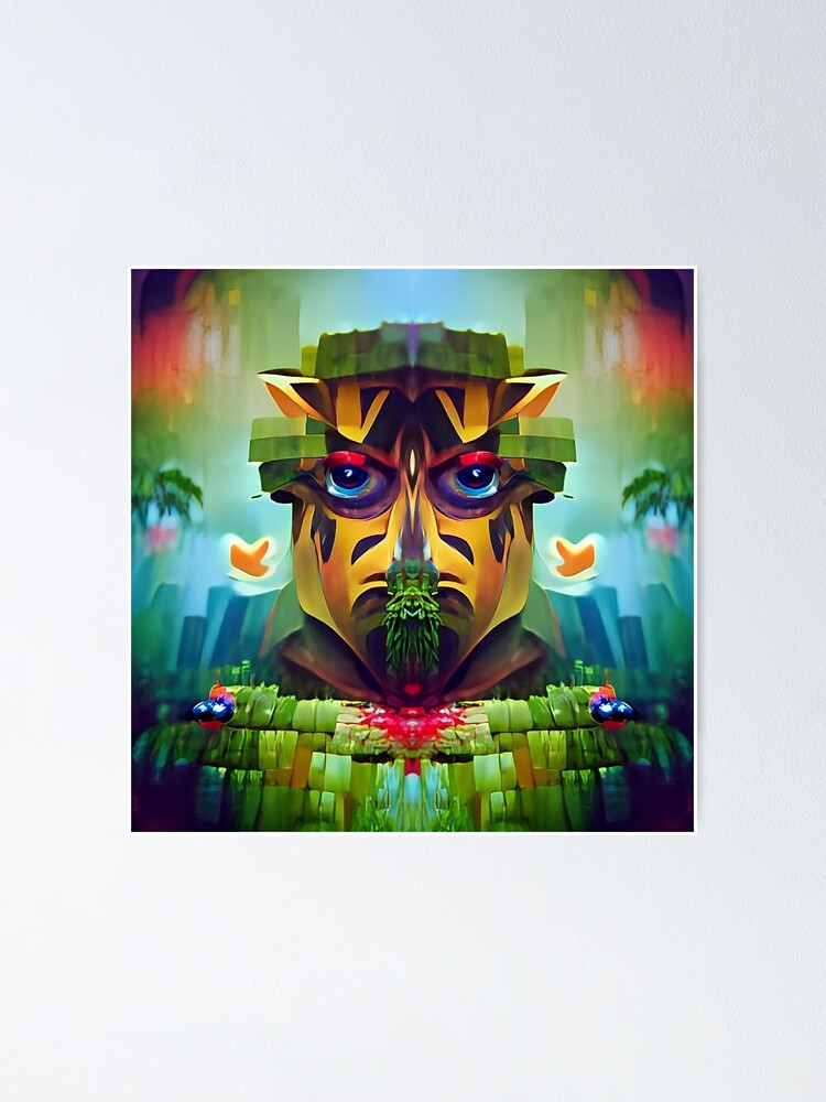 "Time Rider painting" Poster for Sale by Byterra-Artech | Redbubble