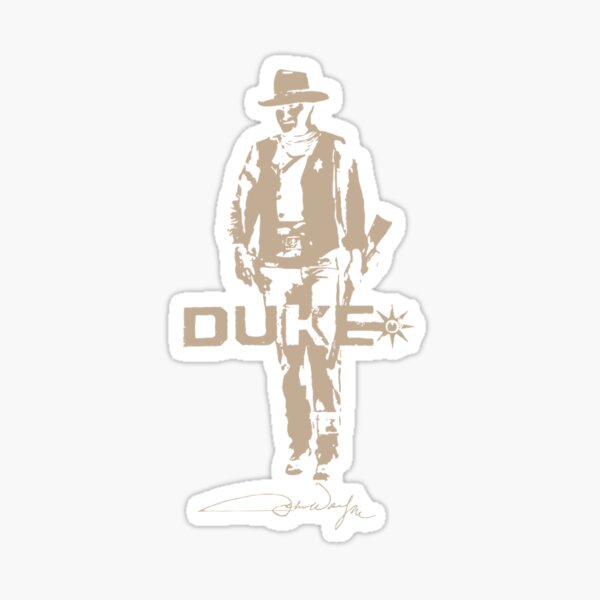 "JOHN WAYNE " Sticker for Sale by LittleBowPeeps | Redbubble