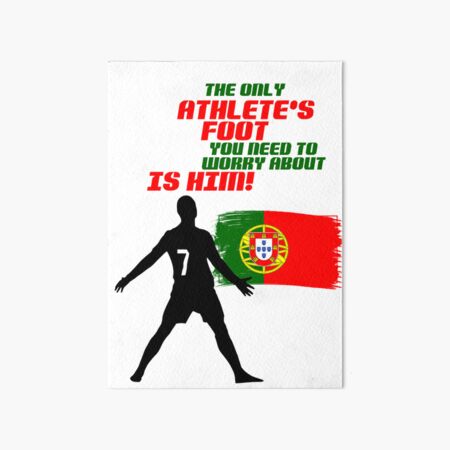 "Cristiano Ronaldo No.7 Porttugal Supporter" Art Board Print for Sale ...