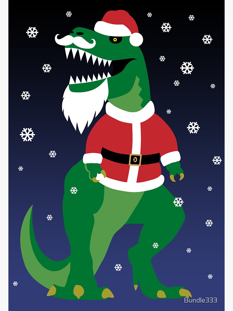 "T-Rex Santa Funny Christmas" Sticker for Sale by Humerus1 | Redbubble