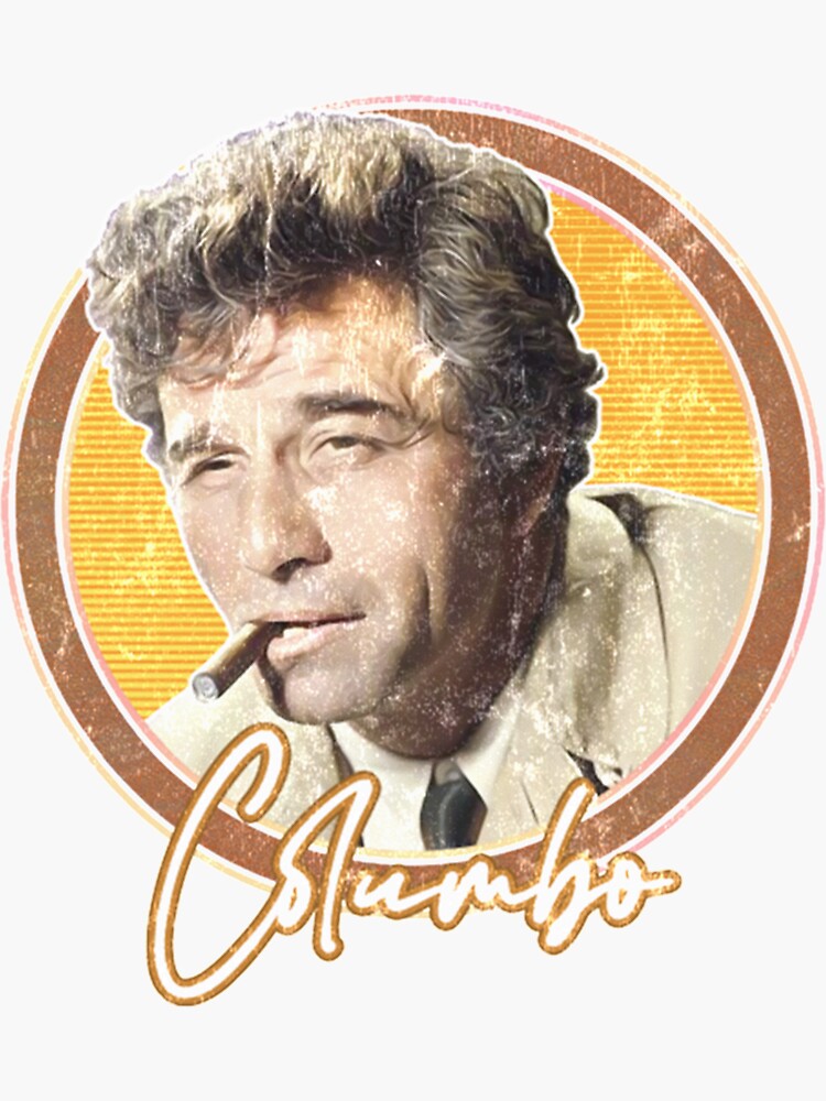 "Columbo " Sticker for Sale by Positiv3Arts | Redbubble