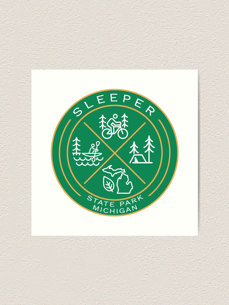 "Sleeper State Park Heraldic Logo" Art Print for Sale by VanyaKar ...