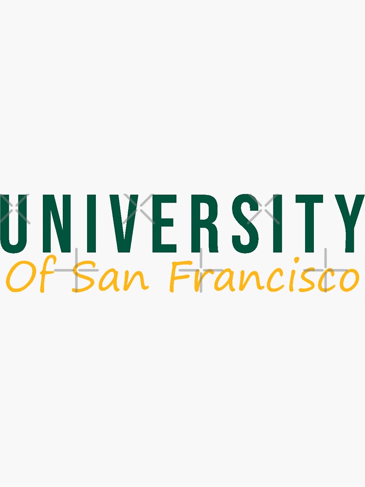 "University of San Francisco USF " Sticker for Sale by MyUniversity ...