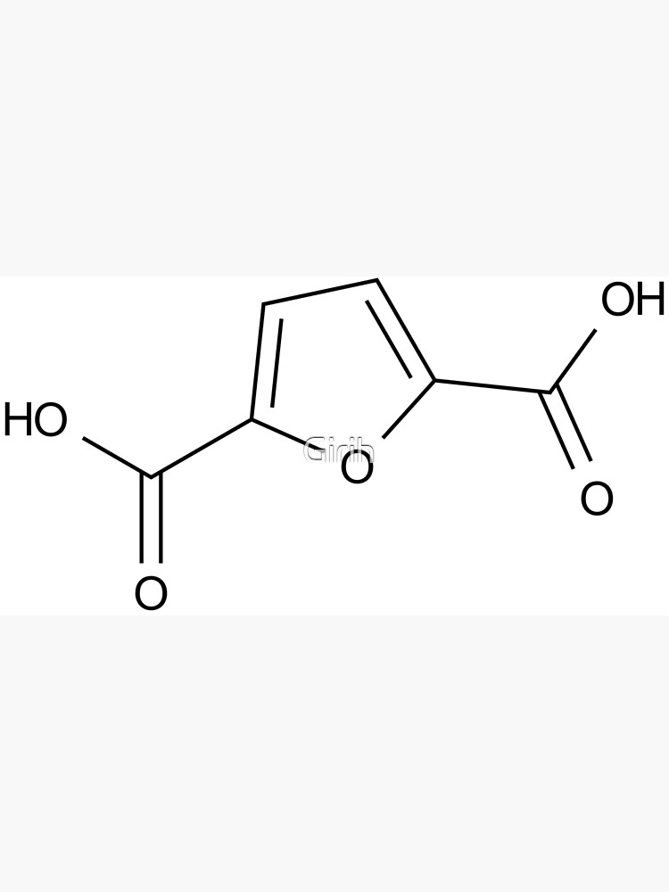 "2,5-furandicarboxylic acid (FDCA) chemical molecule" Art Print by ...