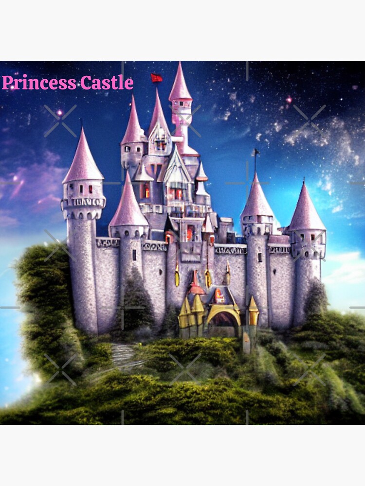 "Princess Castle" Sticker for Sale by CoolDesign2000 | Redbubble