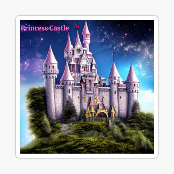 "Princess Castle" Sticker for Sale by CoolDesign2000 | Redbubble