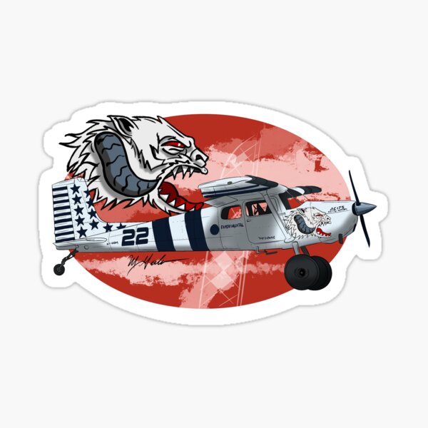 "Cessna Stol Drag 22 " Sticker for Sale by Statepallets | Redbubble