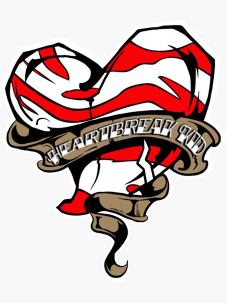 "Heartbreak logo " Sticker for Sale by WyYager555 | Redbubble