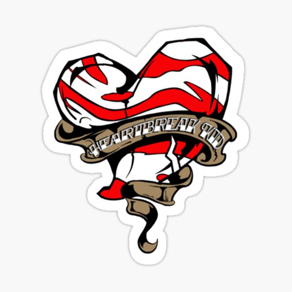 "Heartbreak logo " Sticker for Sale by WyYager555 | Redbubble