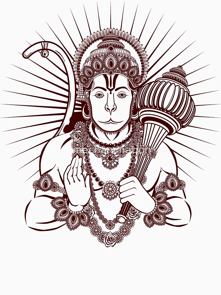 "Hanoman II" T-shirt for Sale by mechanimation | Redbubble | india t ...