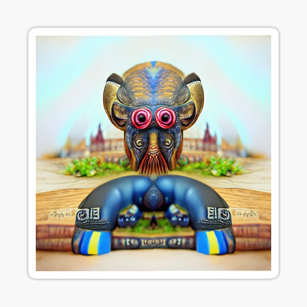 "Elephant skin painting" Sticker for Sale by Byterra-Artech | Redbubble