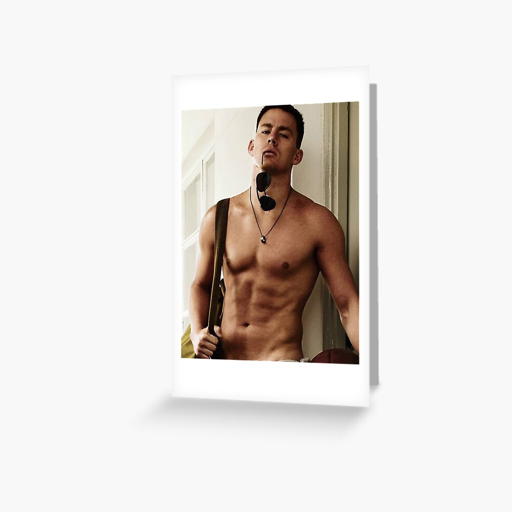 "channing tatum" Greeting Card for Sale by metaformoose | Redbubble