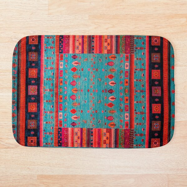 "Epic Traditional Moroccan Calm Blue Artwork by ARTERESTING" Bath Mat ...