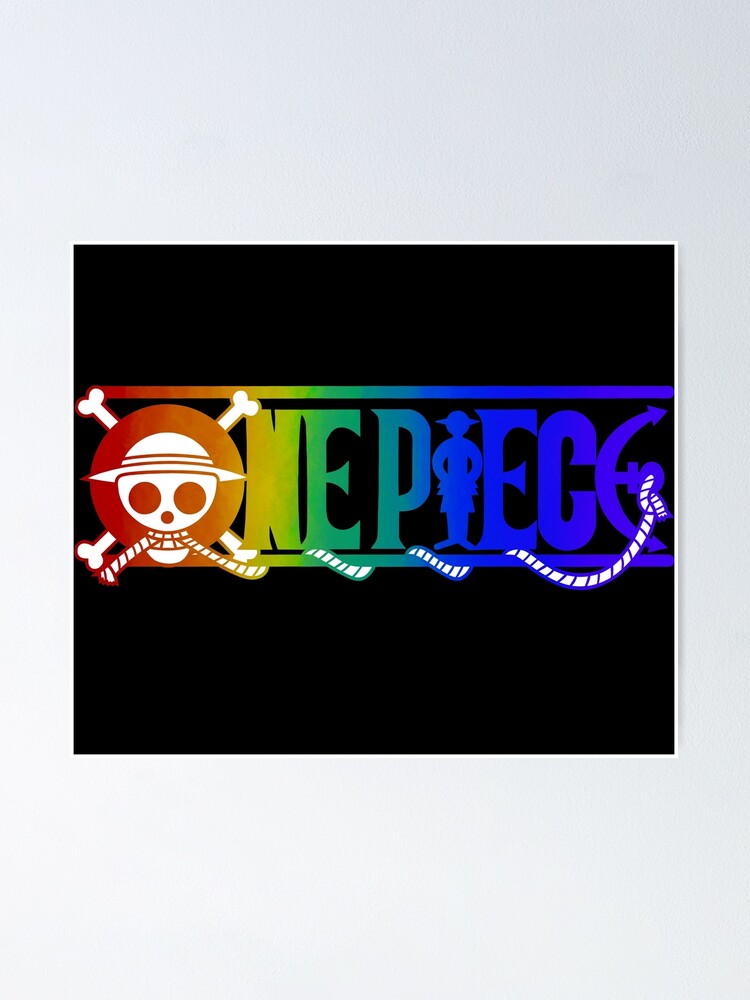 "Rainbow One Piece Logo" Poster for Sale by LunarDesigns14 | Redbubble