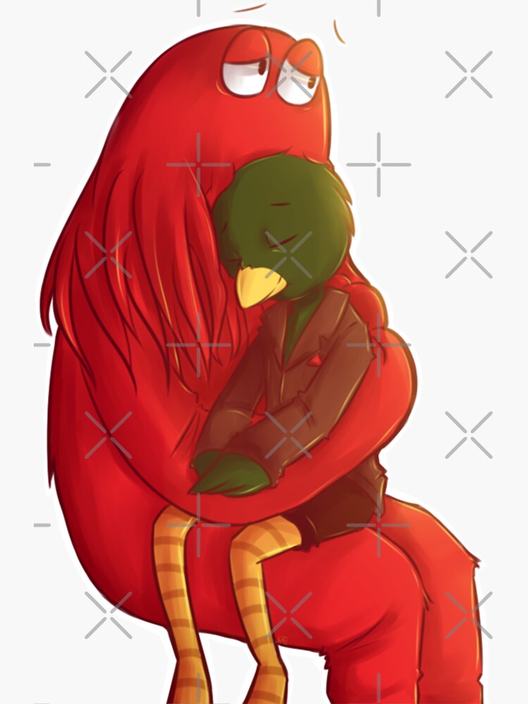 "hug me im scared, Red Guy Don't Hug Me I'm Scared " Sticker for Sale ...