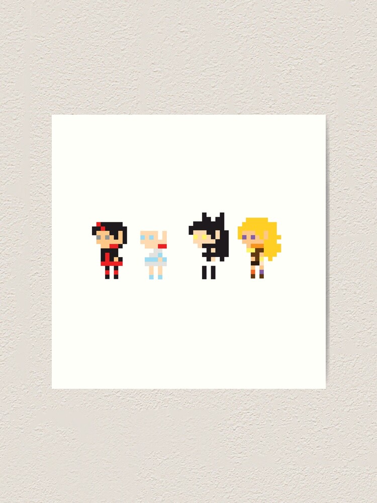 "8-Bit RWBY" Art Print for Sale by PacificaOcean | Redbubble