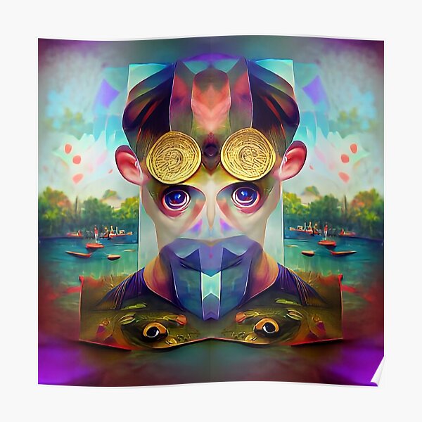"Code Beast painting" Poster for Sale by Byterra-Artech | Redbubble