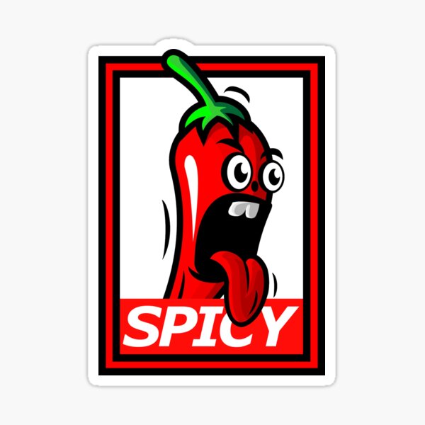 "Spicy" Sticker for Sale by PapaBujuGaming | Redbubble