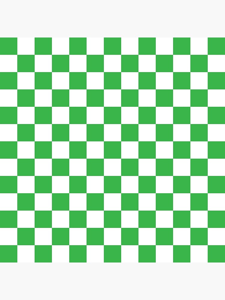 "Green Checkered Pattern" Poster for Sale by XanderOne | Redbubble