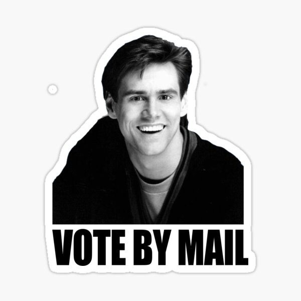 "VOTE BY MAIL" Sticker for Sale by only1bigboy | Redbubble