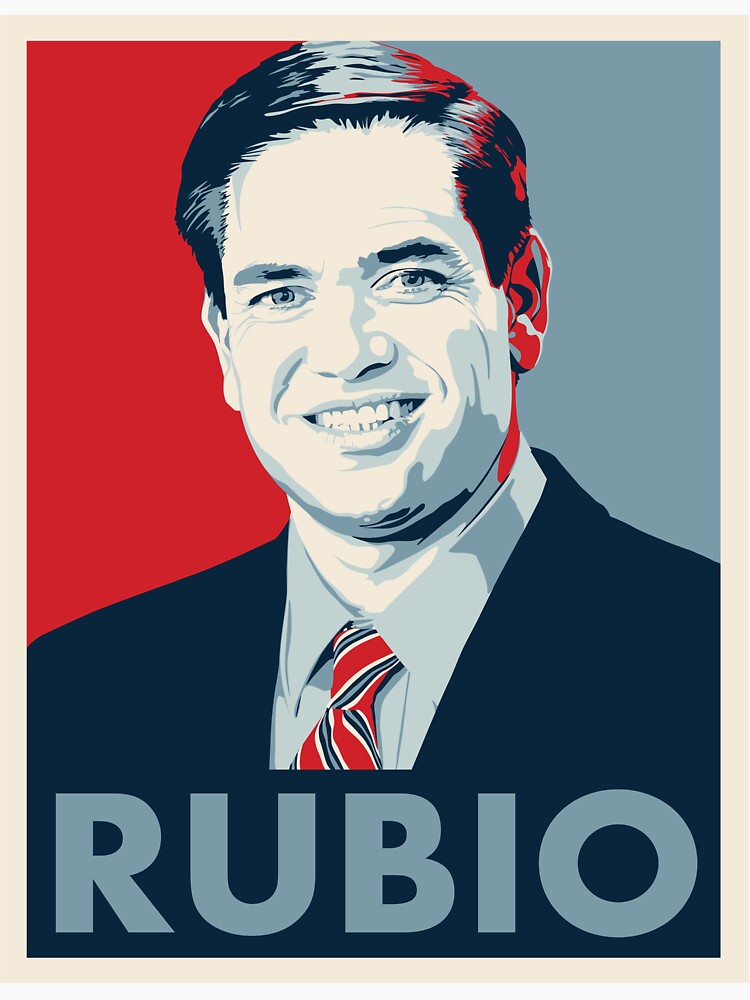"Marco Rubio" Essential T-Shirt for Sale by rightposters | Redbubble