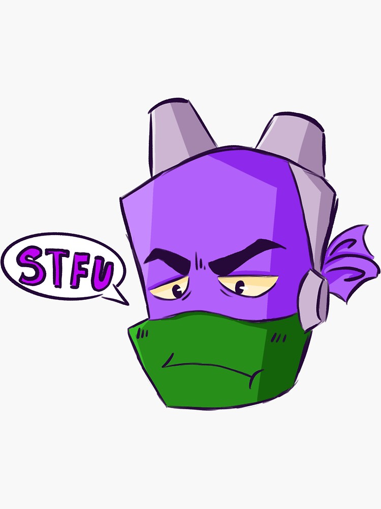 "STFU - Donnie" Sticker for Sale by MsSharky | Redbubble