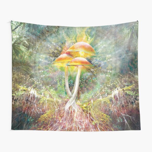 Tela decorativa «Hongo Mycelium hongos mágicos matriz de hongos de la ...