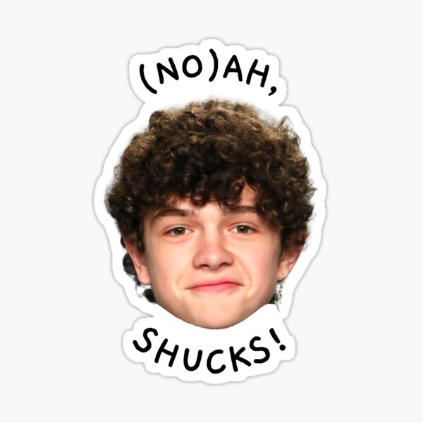 "No(ah), Shucks!" Sticker for Sale by celebpuns | Redbubble