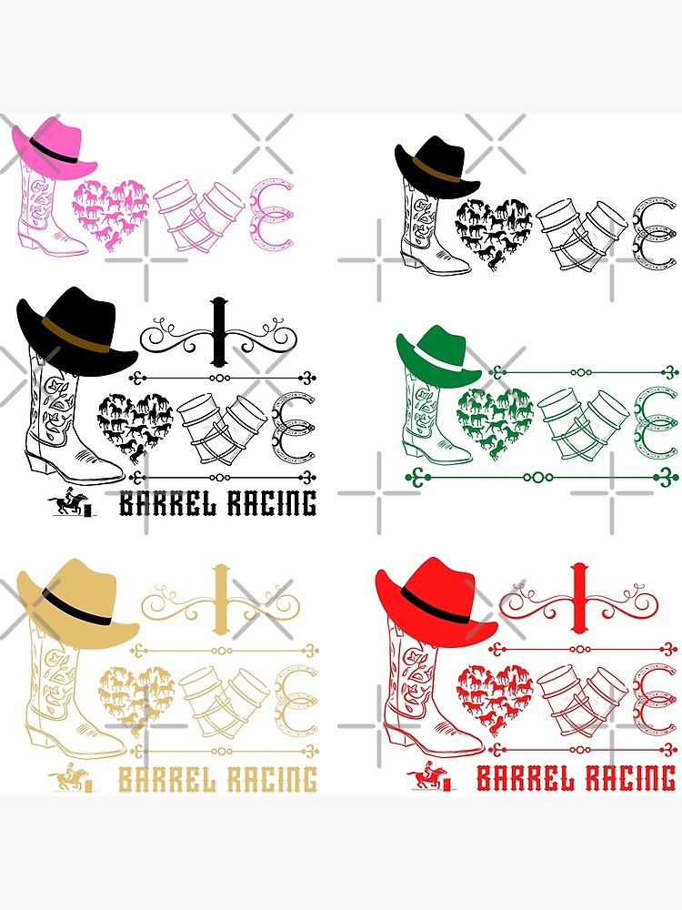 "Barrel Racing-i love barrel racing" Poster for Sale by CatDogBFF ...