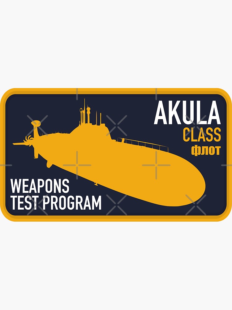 "Akula Class Weapons Test Program Patch" Sticker for Sale by StrongVlad ...