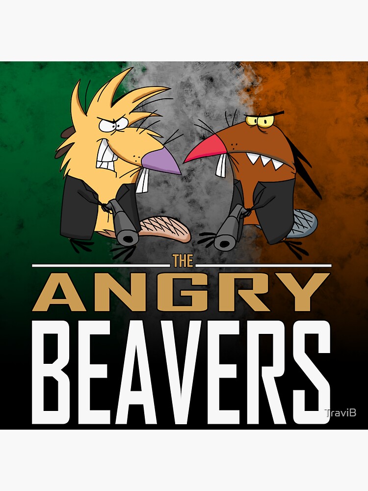 "The Angry Beavers" Sticker for Sale by TraviB | Redbubble