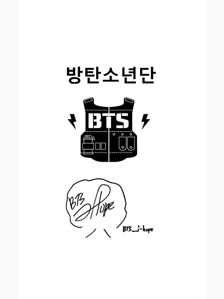 "BTS J-Hope" Sticker for Sale by Naniecraft | Redbubble