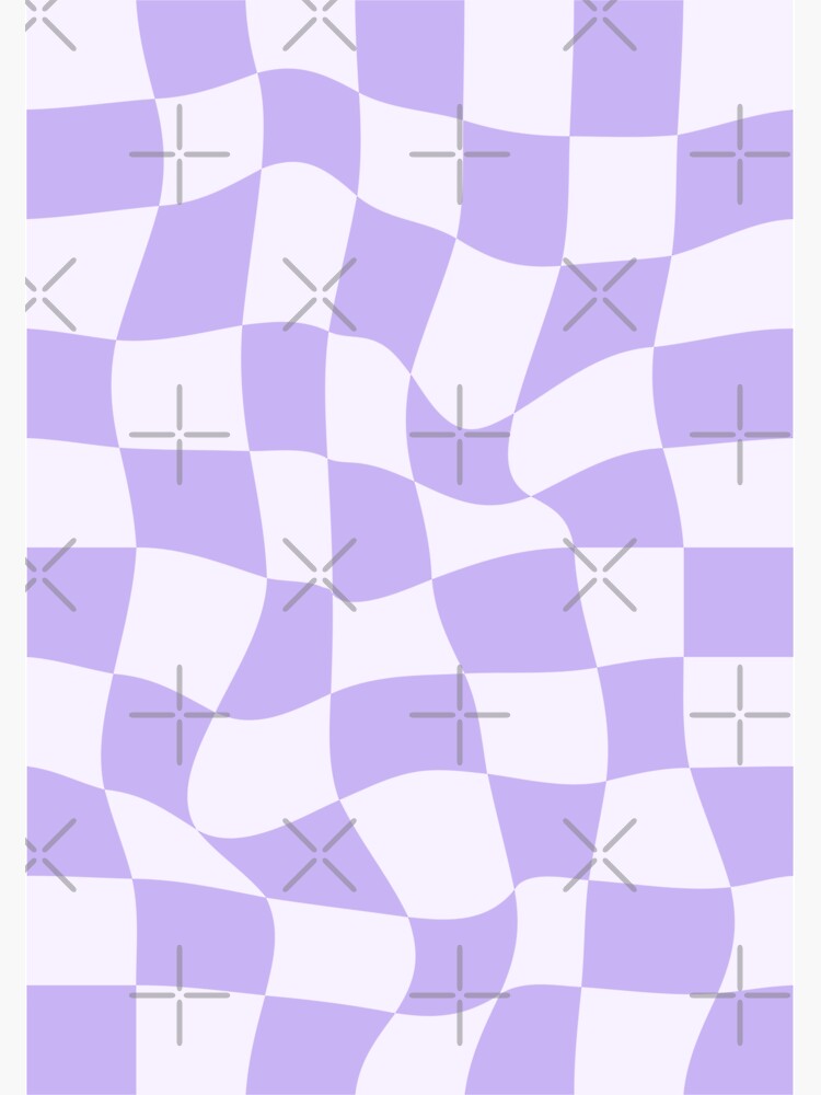 "Digital Lavender - Checkered Pattern" Sticker for Sale by Colorful ...