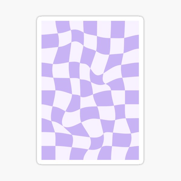 "Digital Lavender - Checkered Pattern" Sticker for Sale by Colorful ...