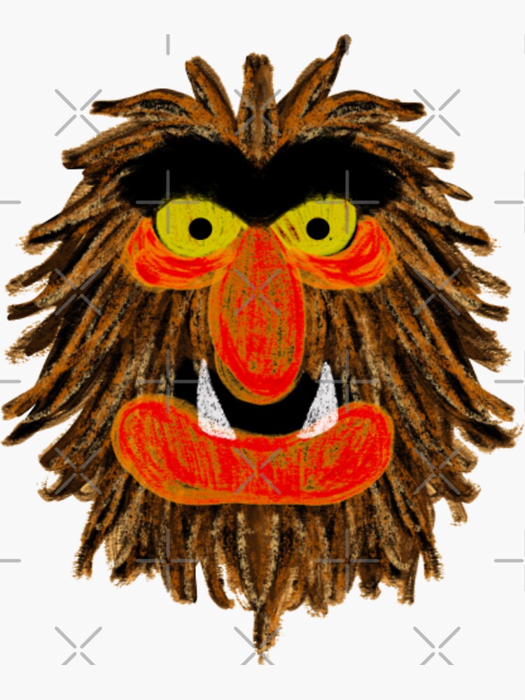 "Sweetums Muppet Show inspired illustration " Sticker for Sale by ...