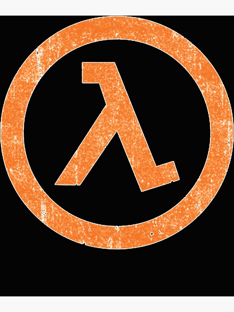 "Half Life Lambda Symbol " Poster for Sale by juansantana | Redbubble