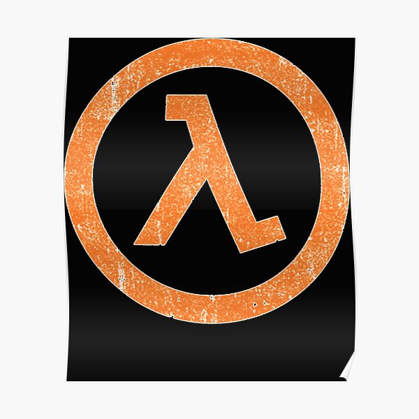 "Half Life Lambda Symbol " Poster for Sale by juansantana | Redbubble