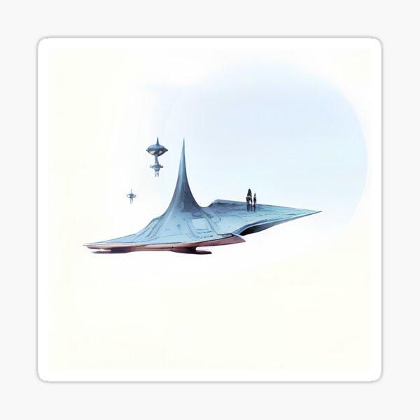 "Spaceship No. 267" Sticker for Sale by Swan-Fog | Redbubble
