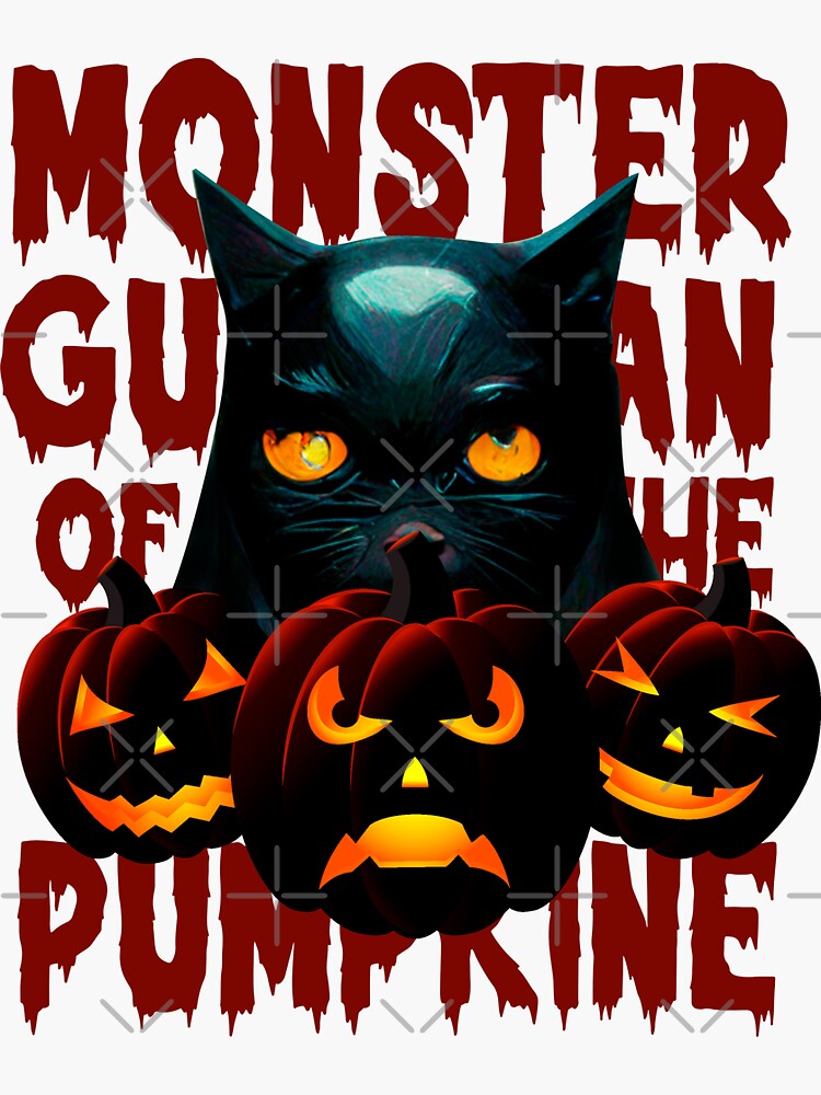"Monstar guardian of the pumpkin halloween" Sticker for Sale by Dugi ...
