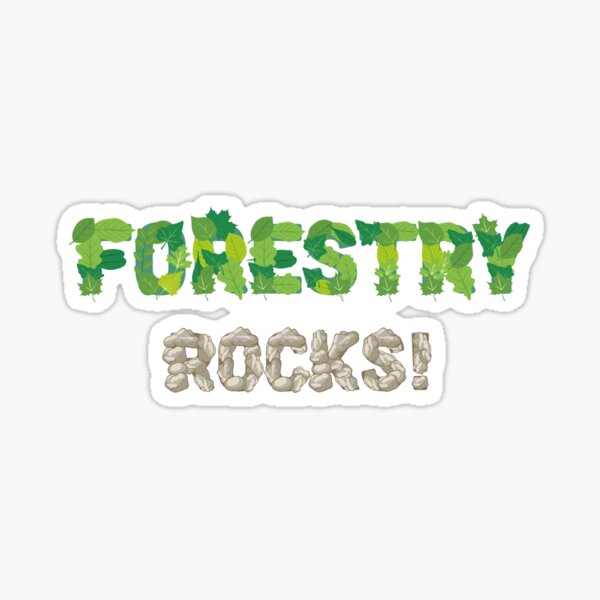 "Forestry Rocks! Wildlife Conservation" Sticker by Tranquilo | Redbubble