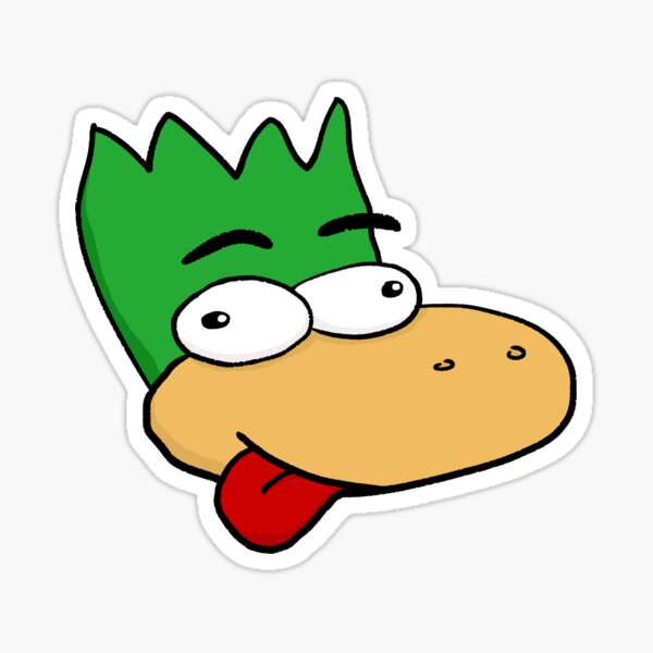 "Goofy Spikey" Sticker for Sale by Garuhn | Redbubble