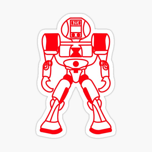 "Anime Robot Drawing" Sticker for Sale by mrtraz | Redbubble