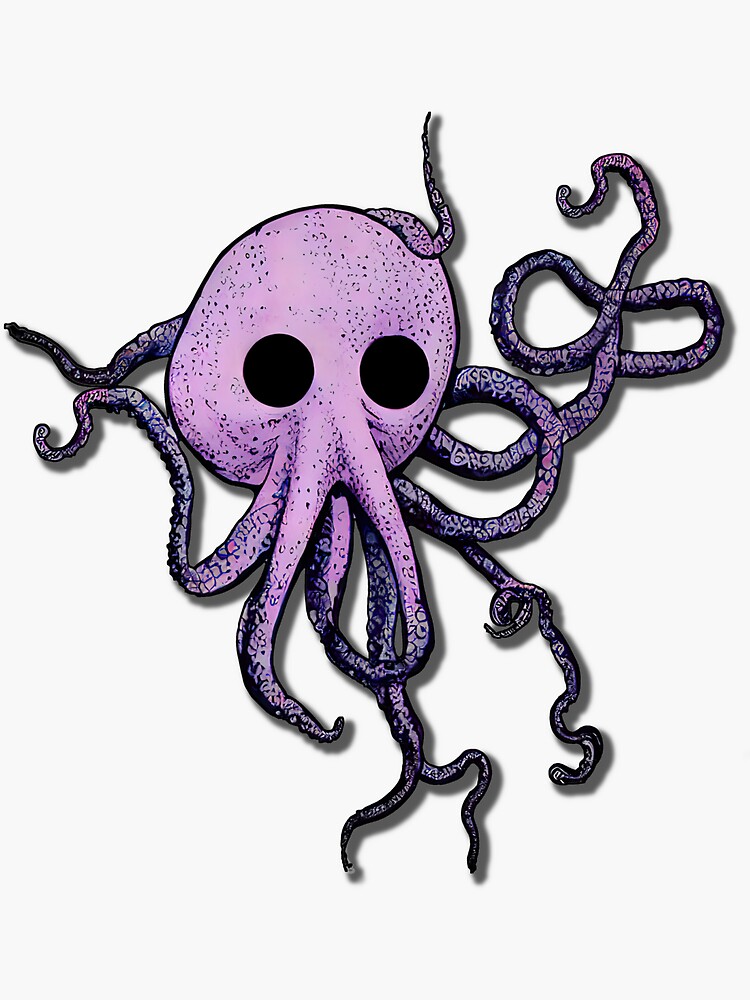 "Abyssal Octopus" Sticker for Sale by Scruffler | Redbubble