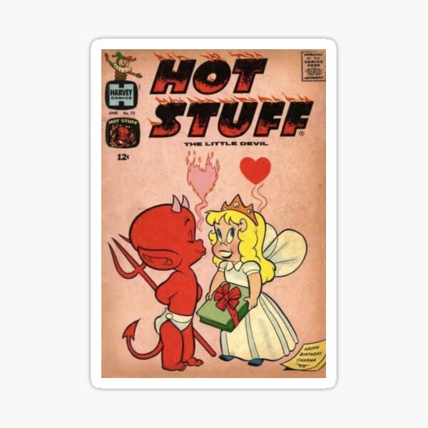 "Baby Devil Hot Stuff" Sticker for Sale by menonceey | Redbubble