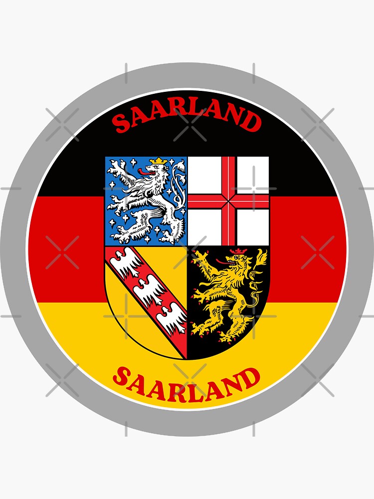 "German State of Saarland" Sticker for Sale by FedSherDesign | Redbubble